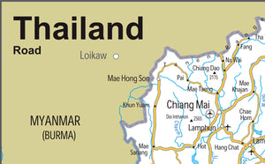 Thailand Road Map– I Love Maps