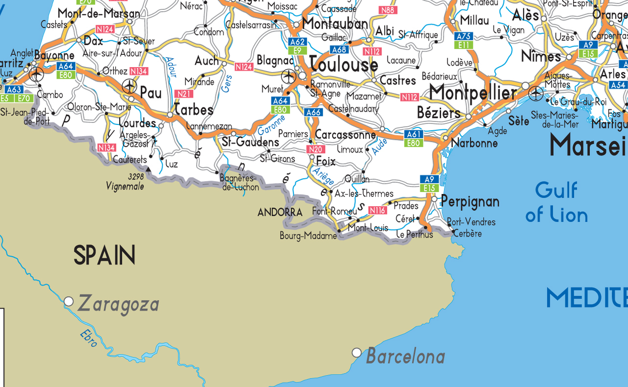 France Road Map– I Love Maps