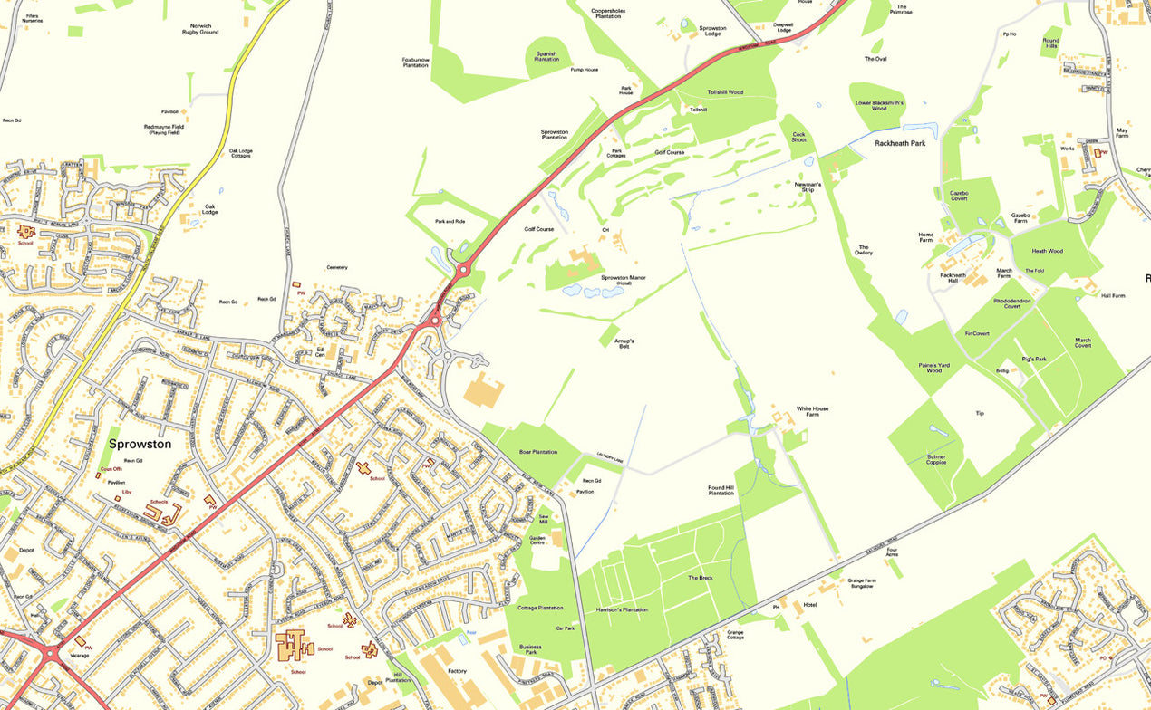 Norwich Street Map– I Love Maps
