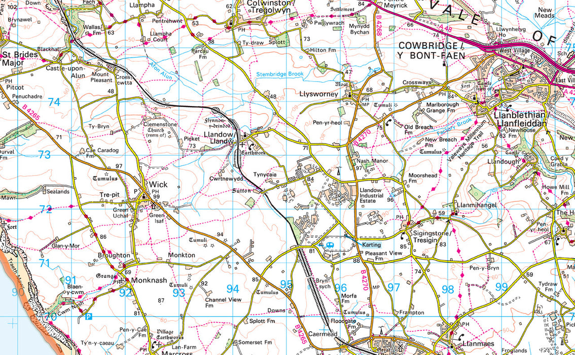 Vale of Glamorgan County Map– I Love Maps