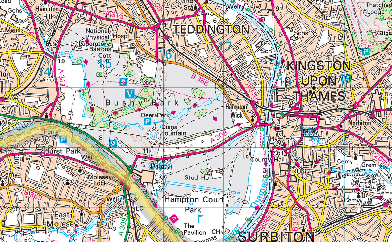 Surrey County Map 50k– I Love Maps