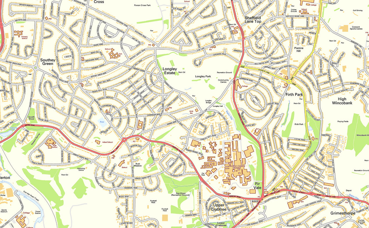 Sheffield Street Map– I Love Maps