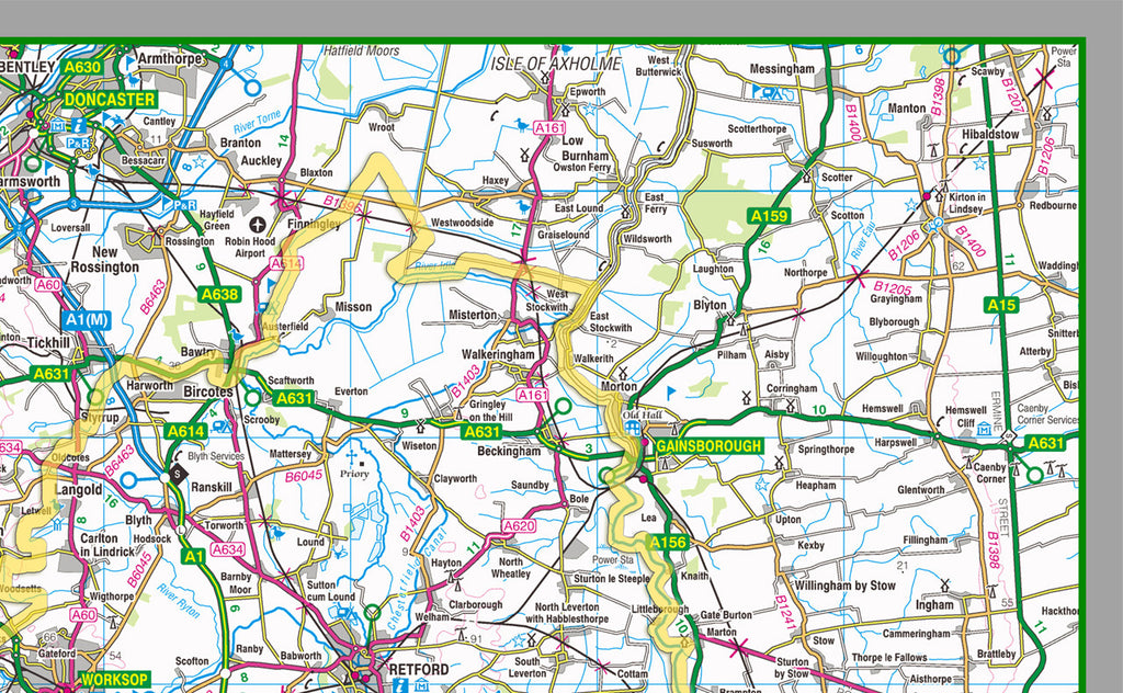 Nottinghamshire County Map | I Love Maps