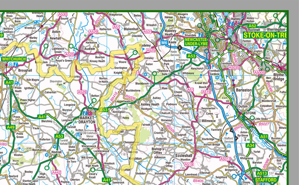 Shropshire County Map | I Love Maps