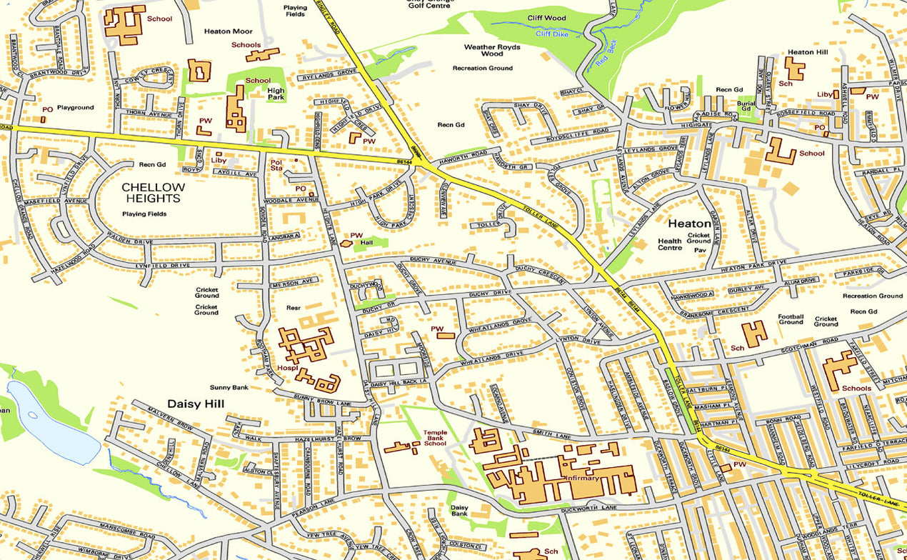 Bradford Street Map– I Love Maps