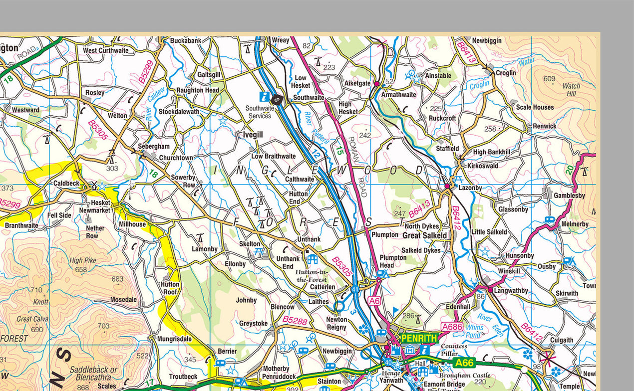 The Lake District National Park Map Poster Print– I Love Maps