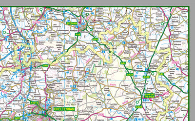 Gloucestershire County Map– I Love Maps