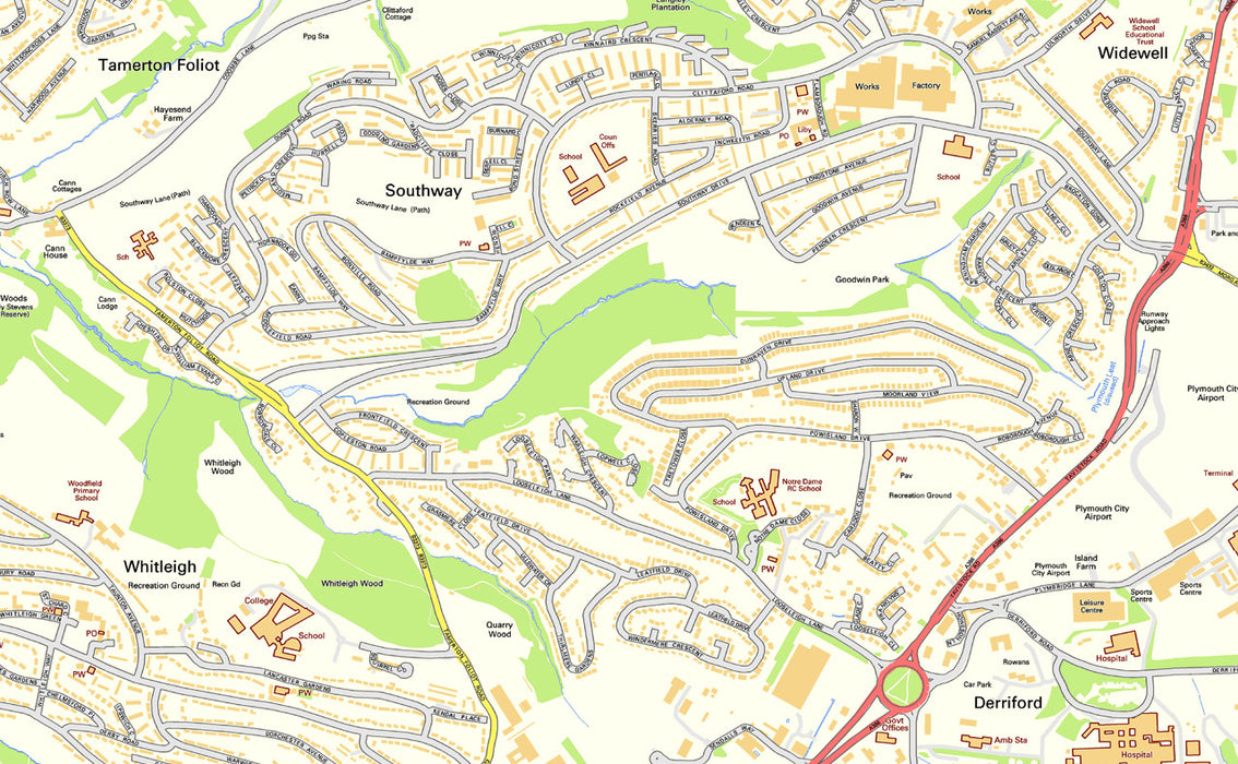 Plymouth Street Map– I Love Maps