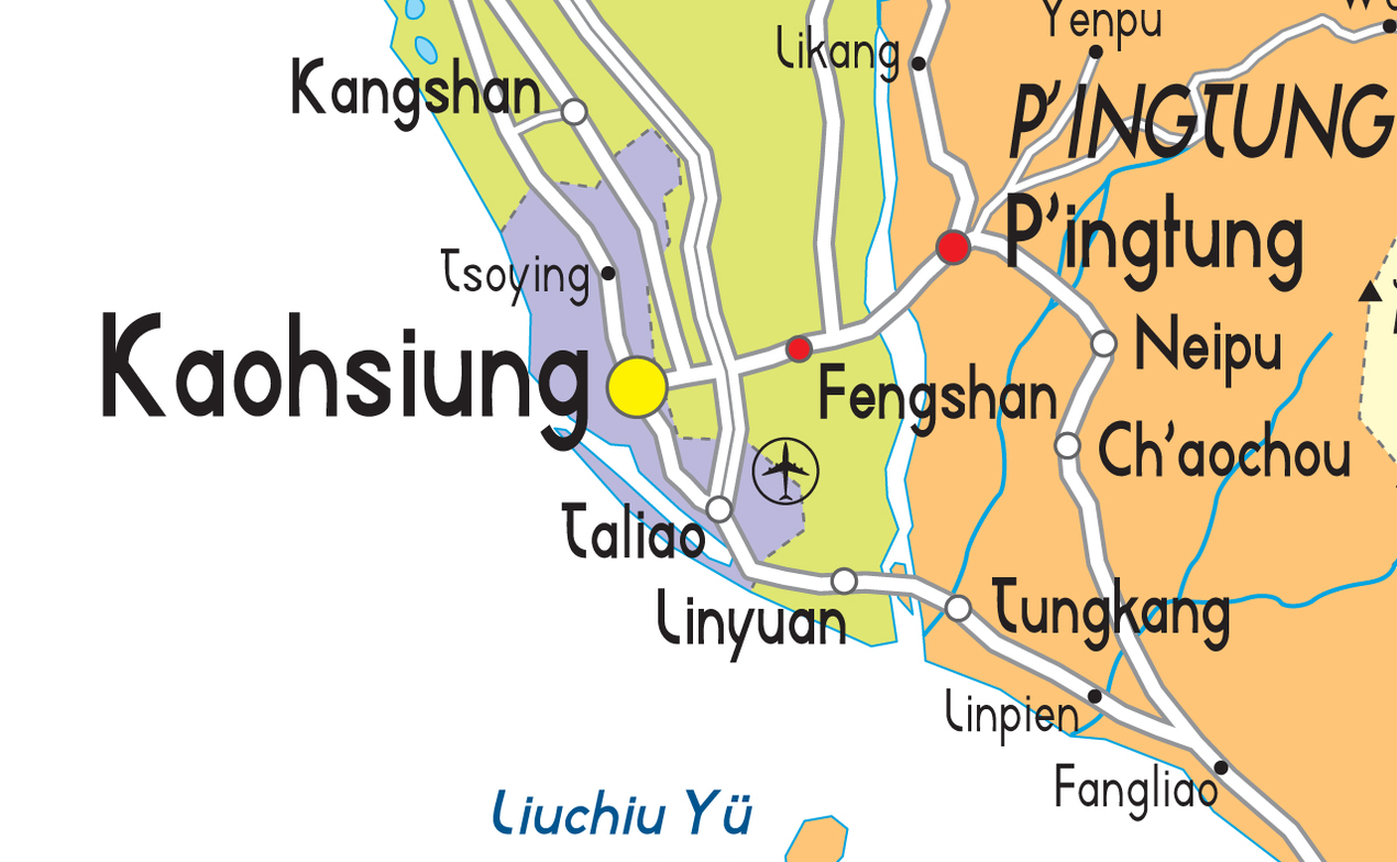 Taiwan Political Map– I Love Maps