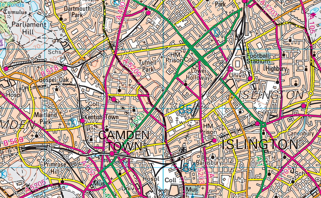 London Within the M25 Map– I Love Maps