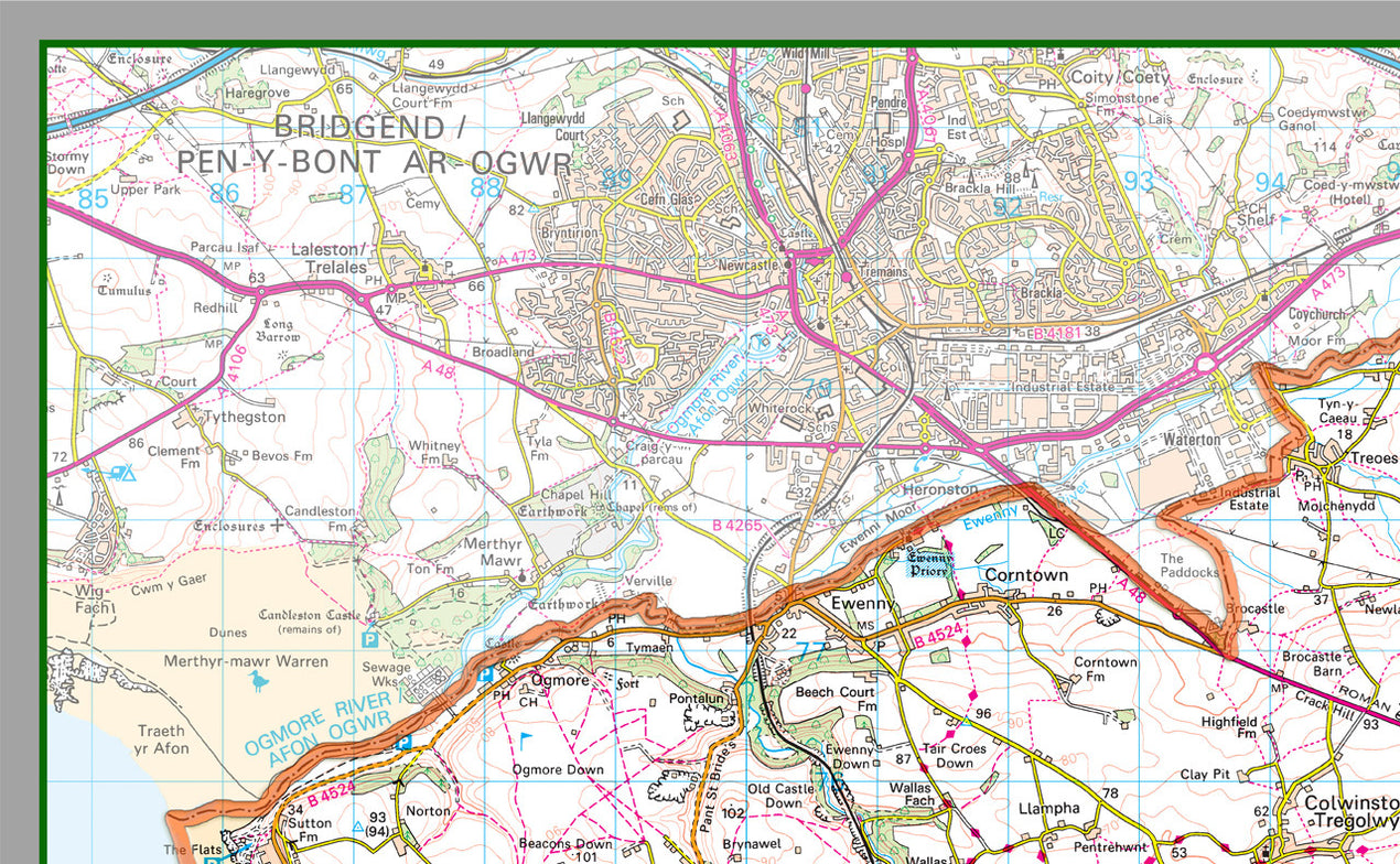 Vale of Glamorgan County Map– I Love Maps
