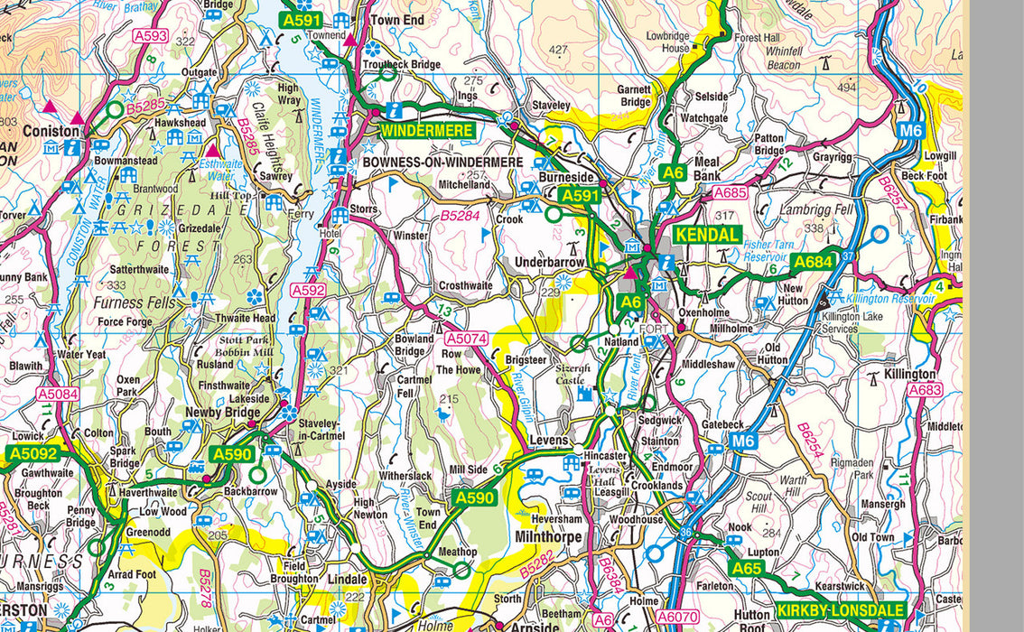 The Lake District National Park Map Poster Print– I Love Maps