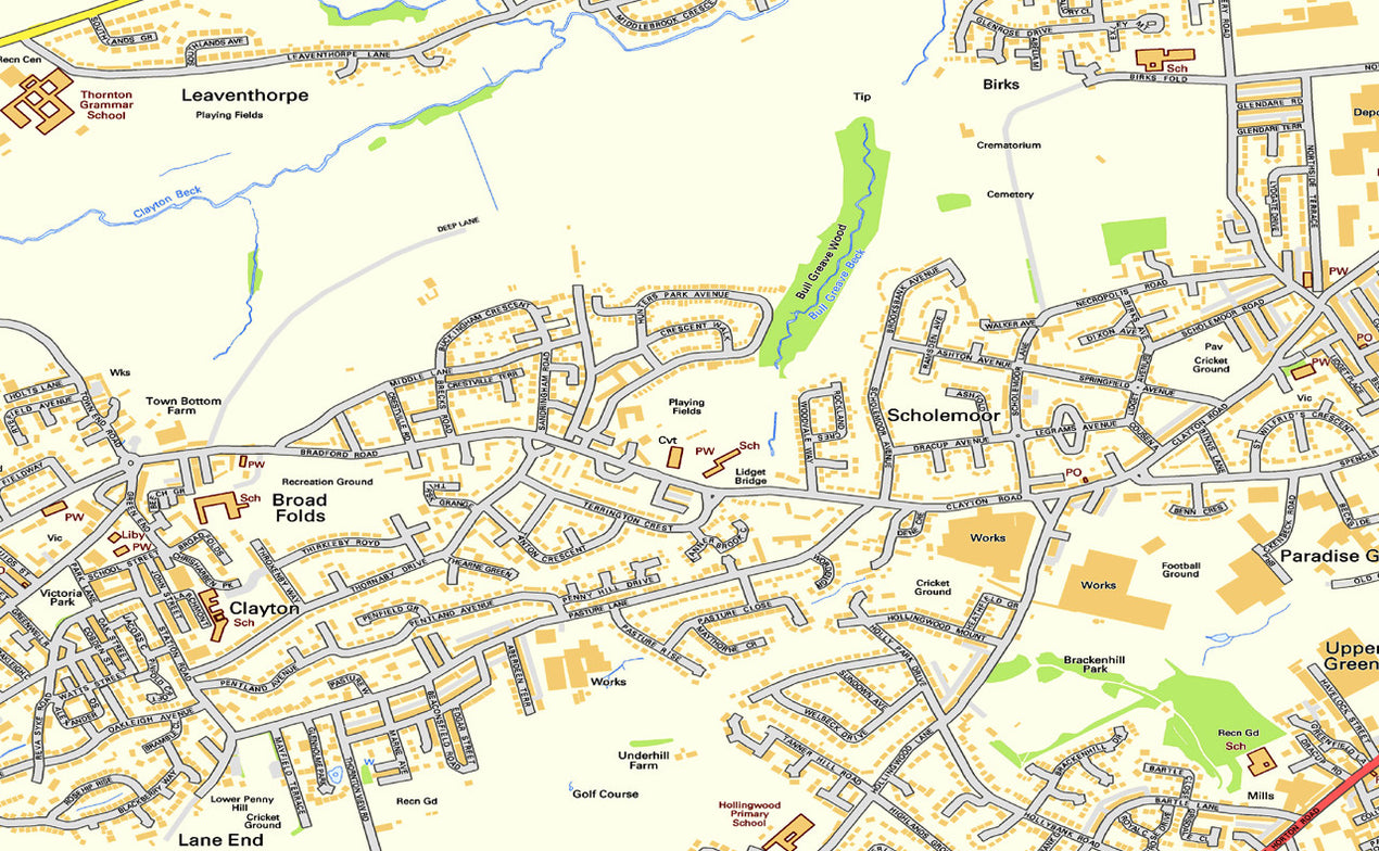 Bradford Street Map– I Love Maps