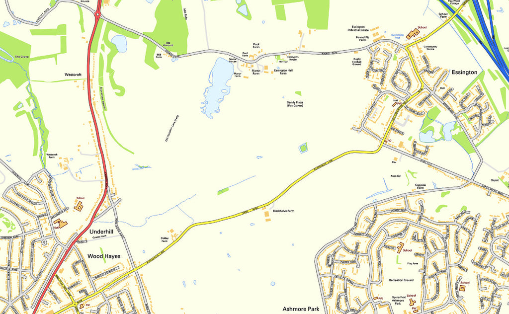 Wolverhampton Street Map | I Love Maps