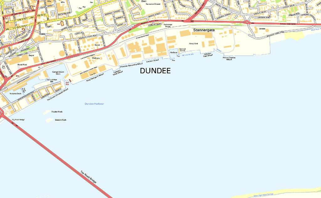 Dundee Street Map | I Love Maps