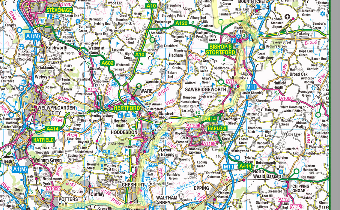 Hertfordshire County Map– I Love Maps
