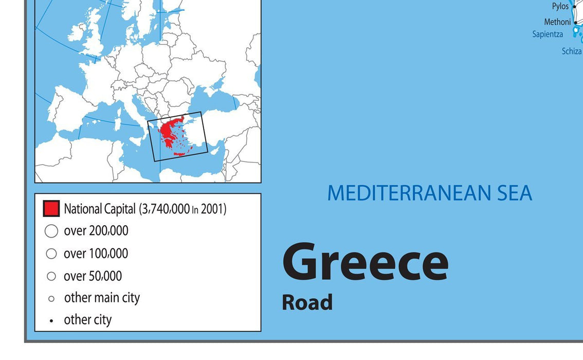 Greece Road Map– I Love Maps