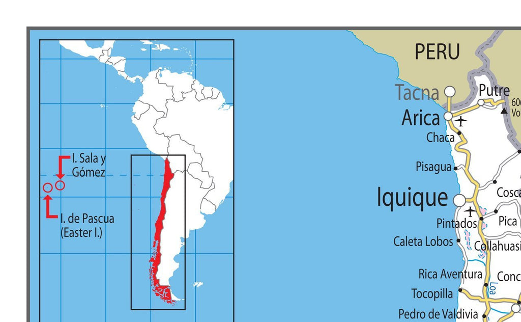 Chile Road Map | I Love Maps