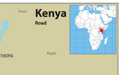 Kenya Road Map– I Love Maps