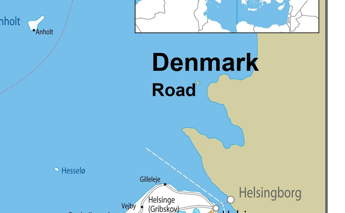 Denmark Road Map– I Love Maps