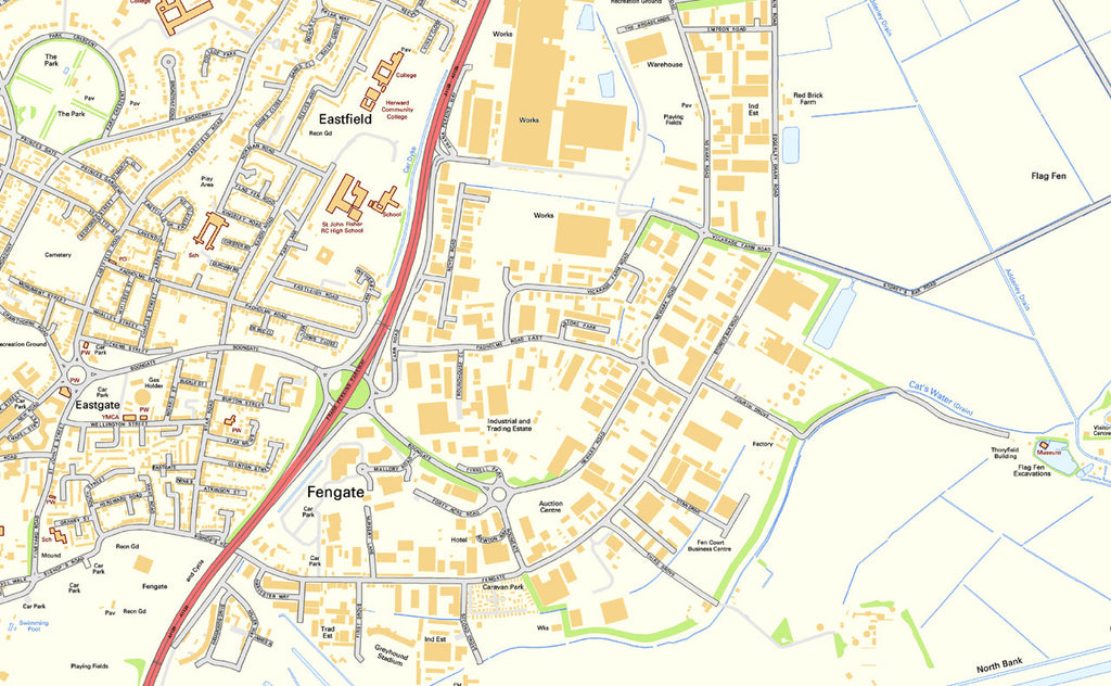 Peterborough Street Map | I Love Maps