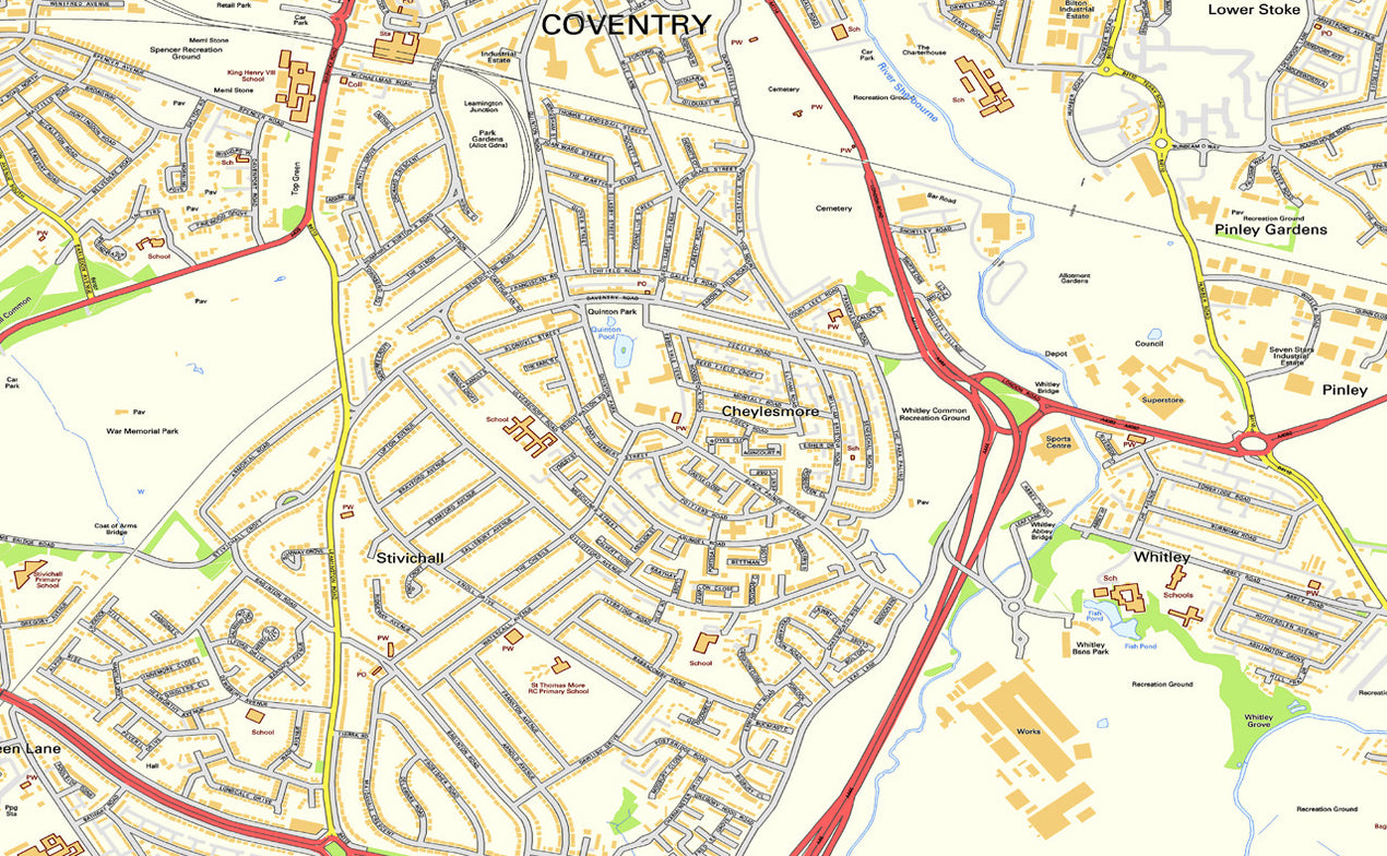 Coventry Street Map– I Love Maps