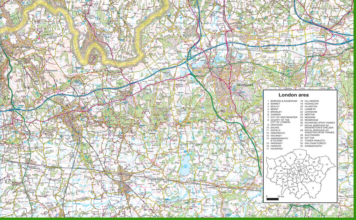 Greater London County Map– I Love Maps