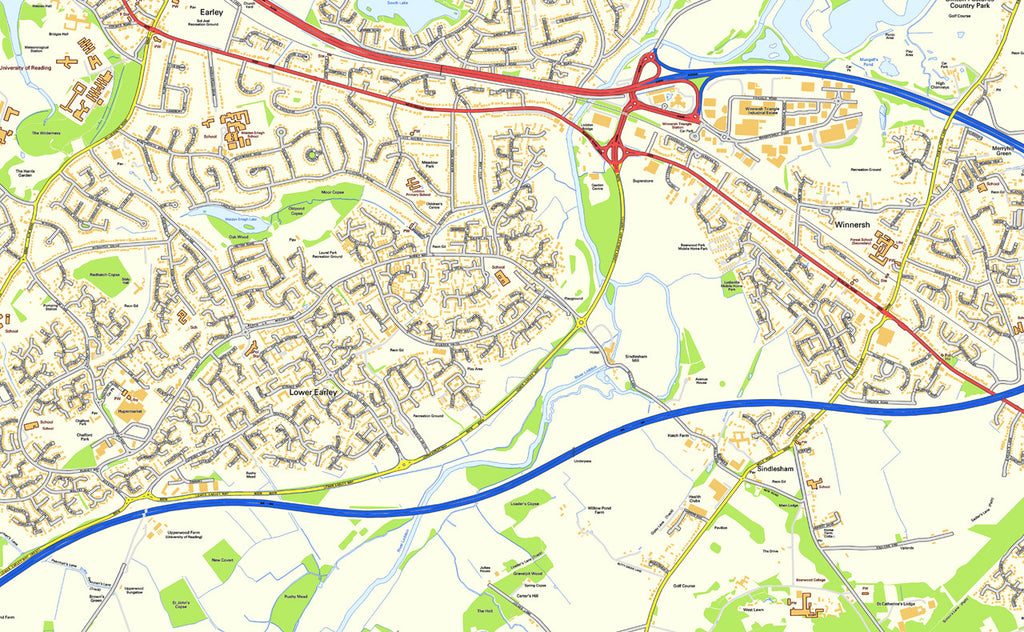 Reading Street Map | I Love Maps