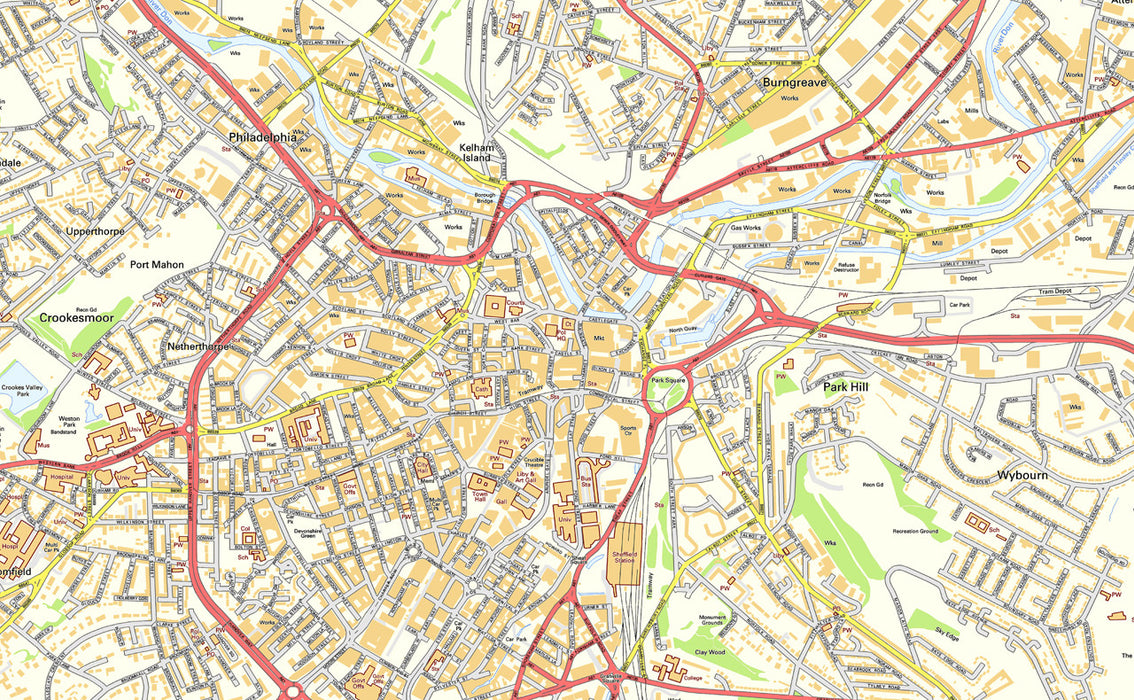 Sheffield Street Map– I Love Maps