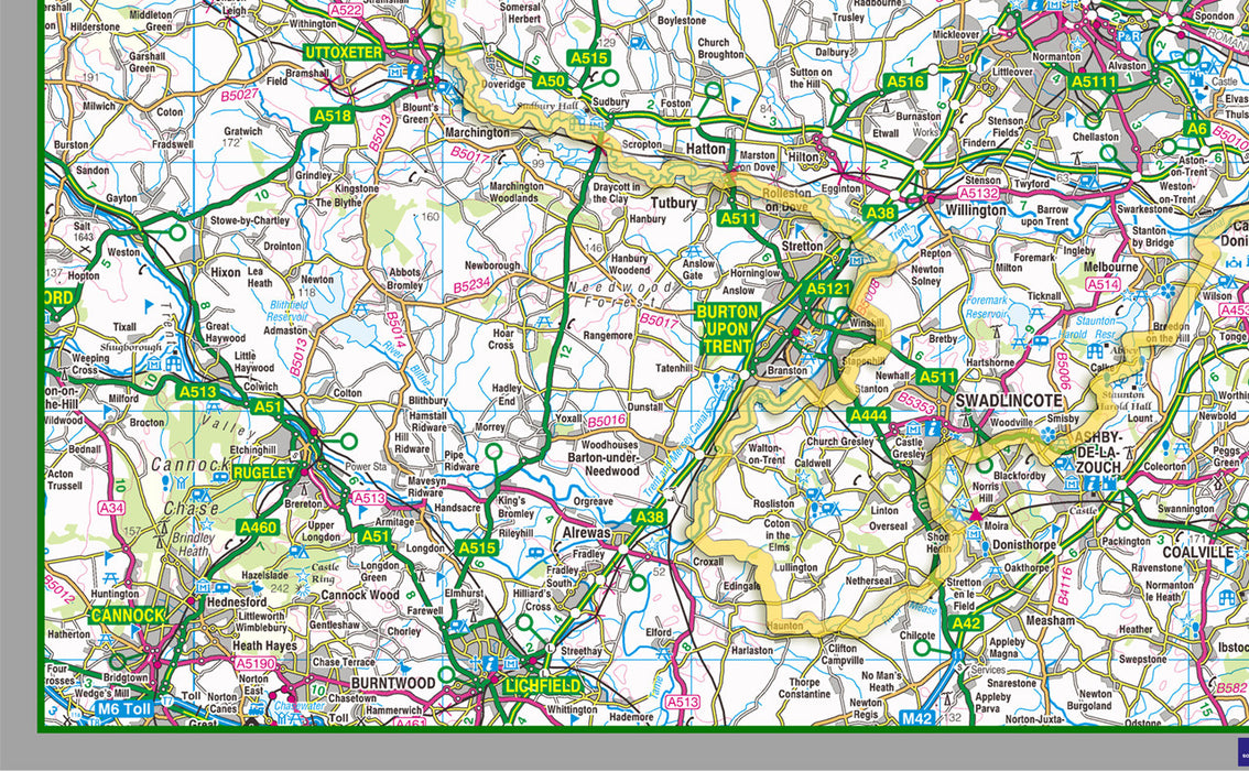 Derbyshire County Map– I Love Maps