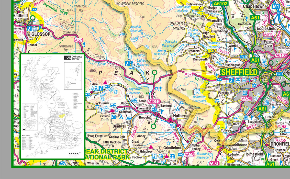 South Yorkshire County Map– I Love Maps