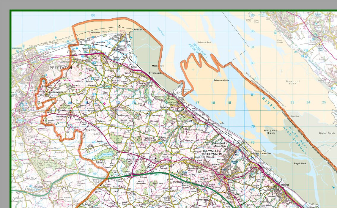 Flintshire County Map– I Love Maps