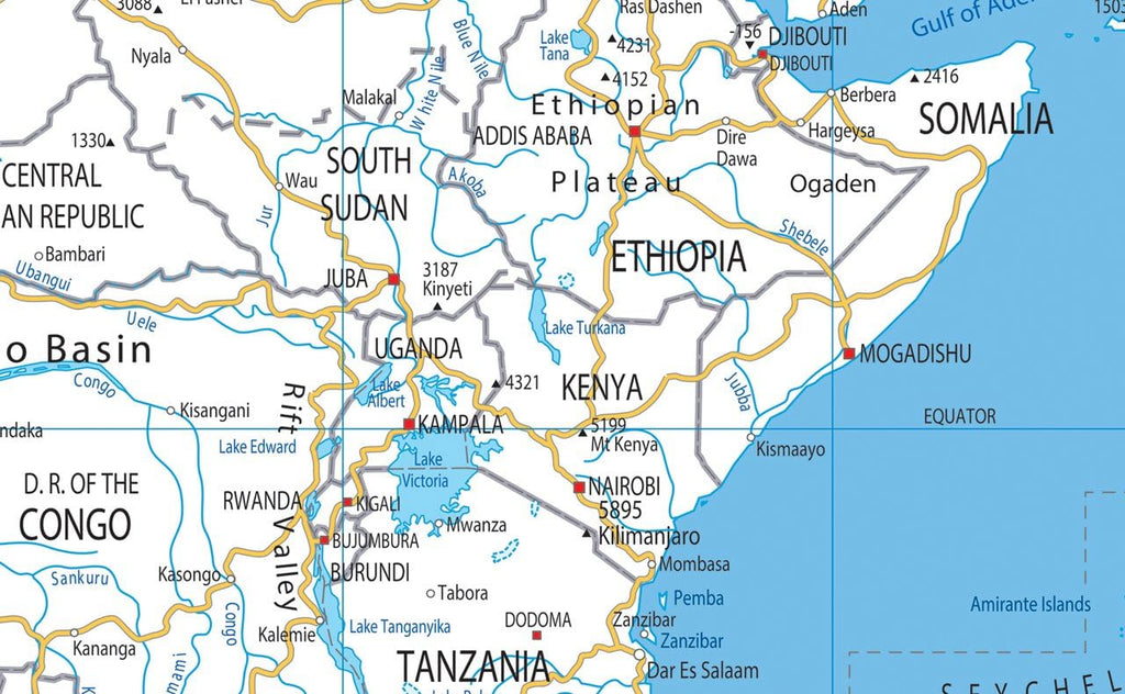 Africa Road Map | I Love Maps