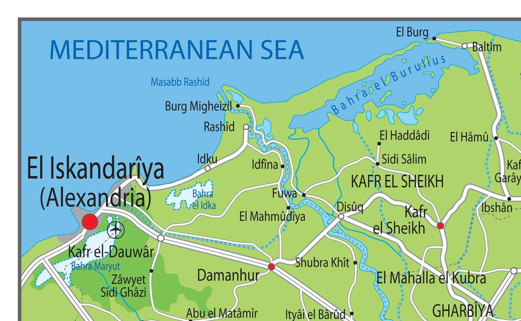 Egypt Physical Map I Love Maps