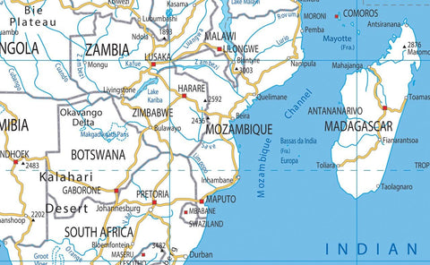 Africa Road Map | I Love Maps