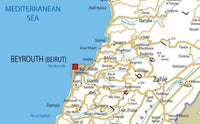 Lebanon Road Map– I Love Maps