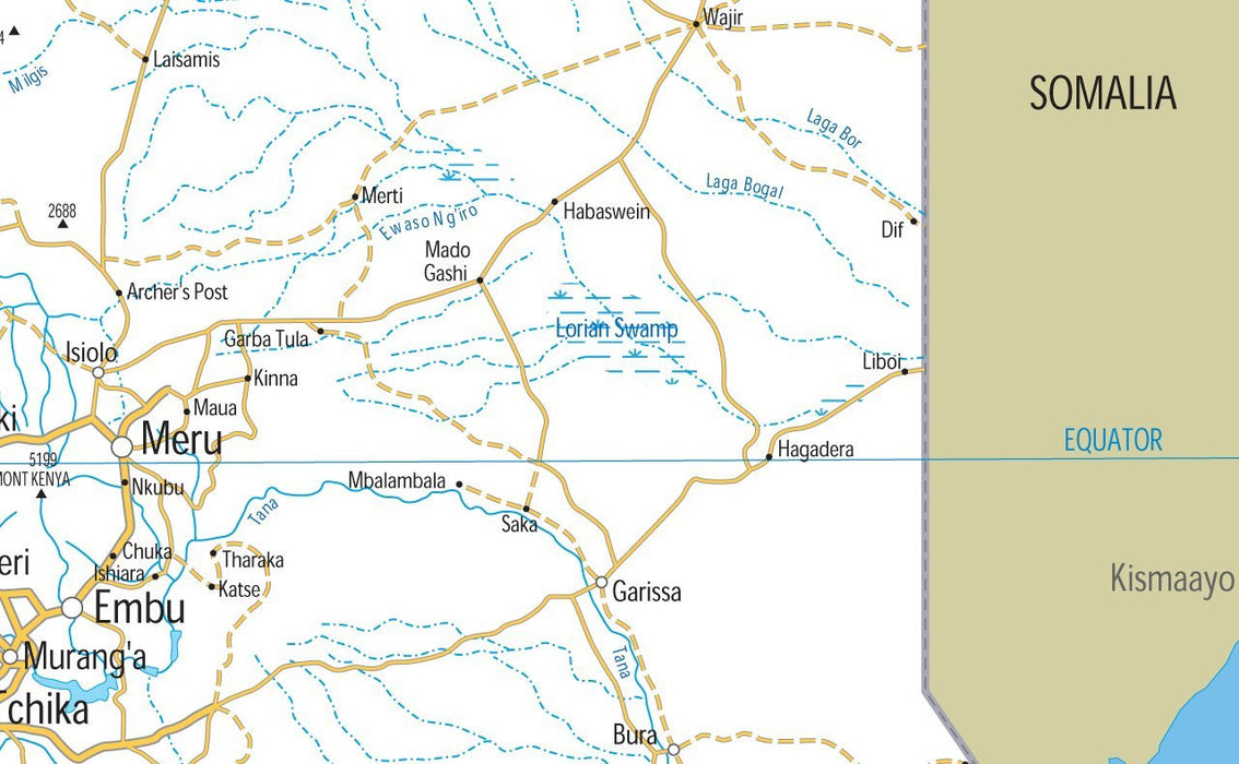 Kenya Road Map– I Love Maps