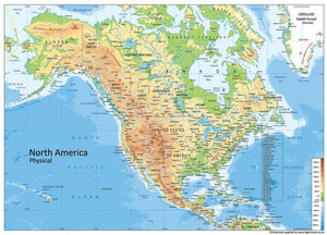 North America Physical Map– I Love Maps