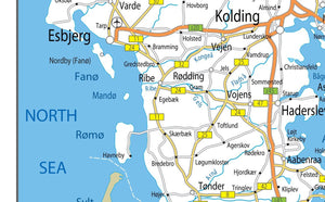 Denmark Road Map– I Love Maps