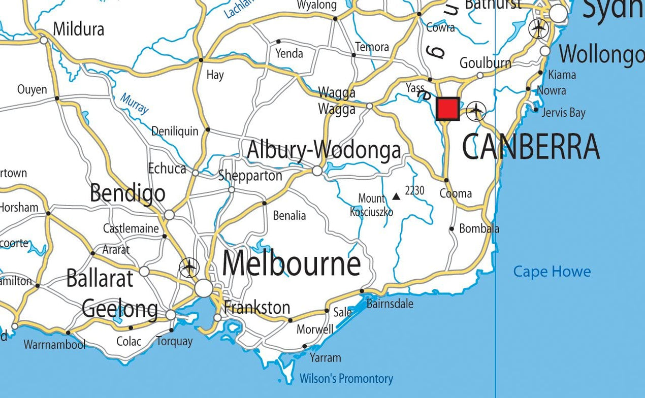 Australia Road Map– I Love Maps