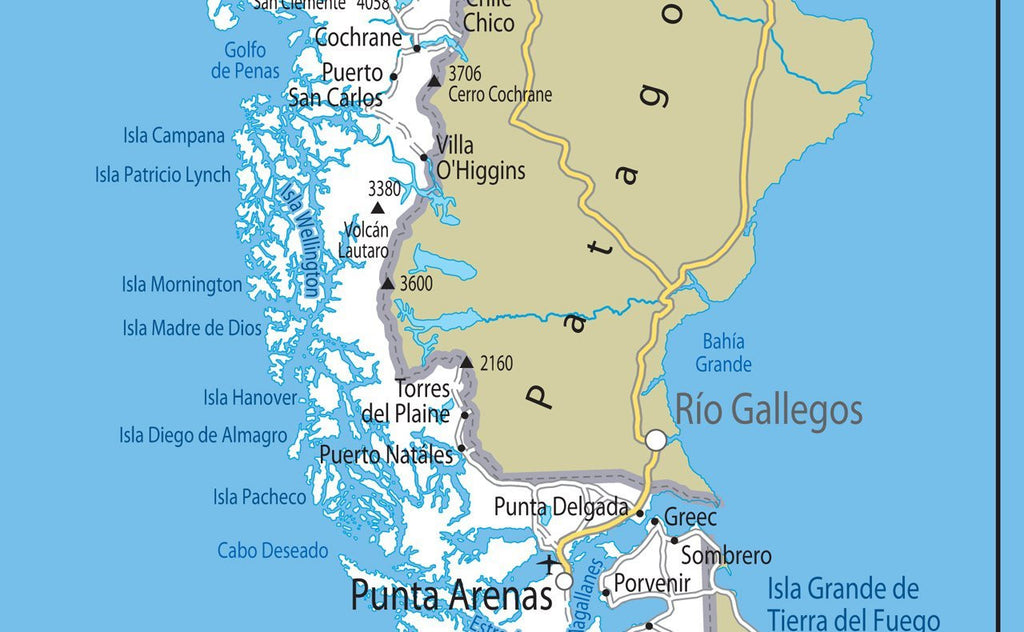 Chile Road Map | I Love Maps