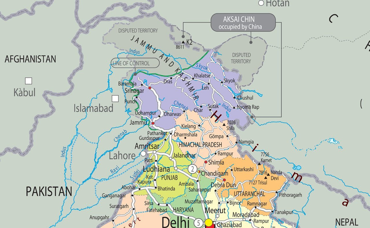 India Political Map– I Love Maps