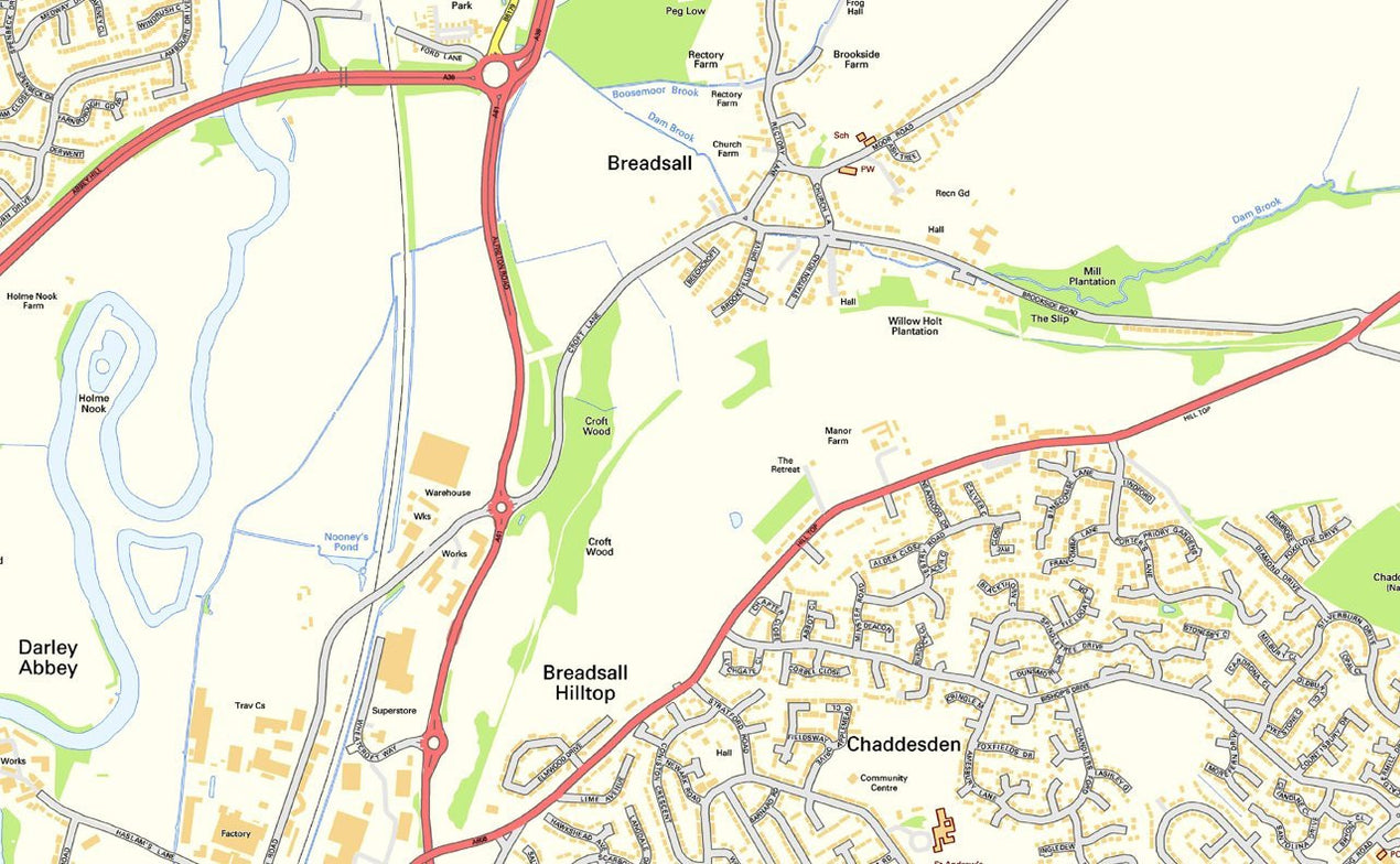 Derby Street Map– I Love Maps