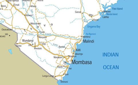 Kenya Road Map | I Love Maps