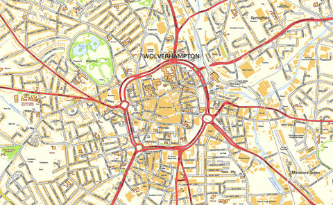 Wolverhampton Street Map | I Love Maps