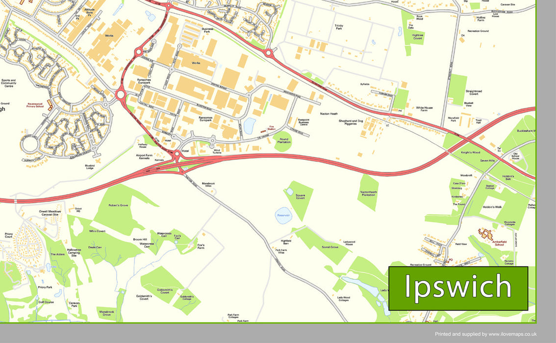 Ipswich Street Map– I Love Maps