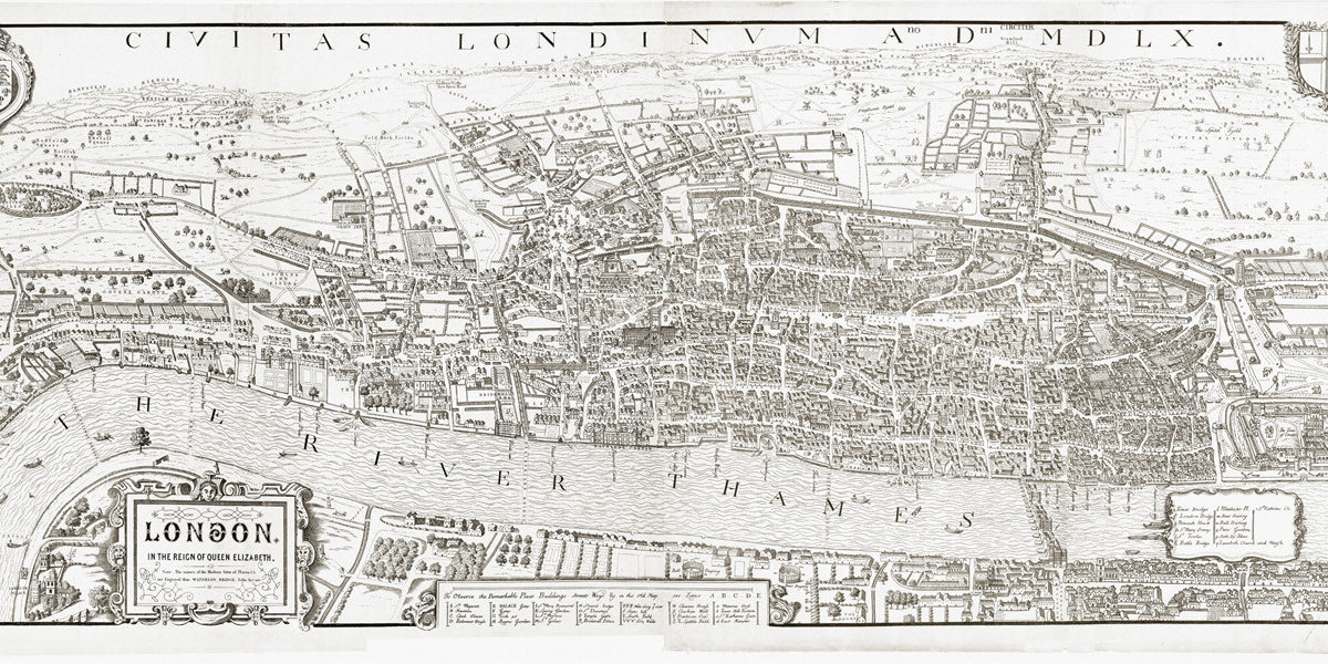 Map Of London By Ralph Aggas 1560– I Love Maps