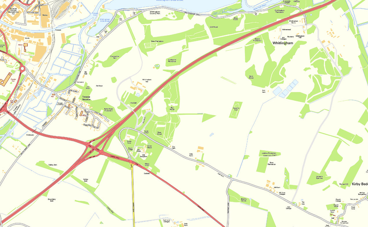 Norwich Street Map– I Love Maps