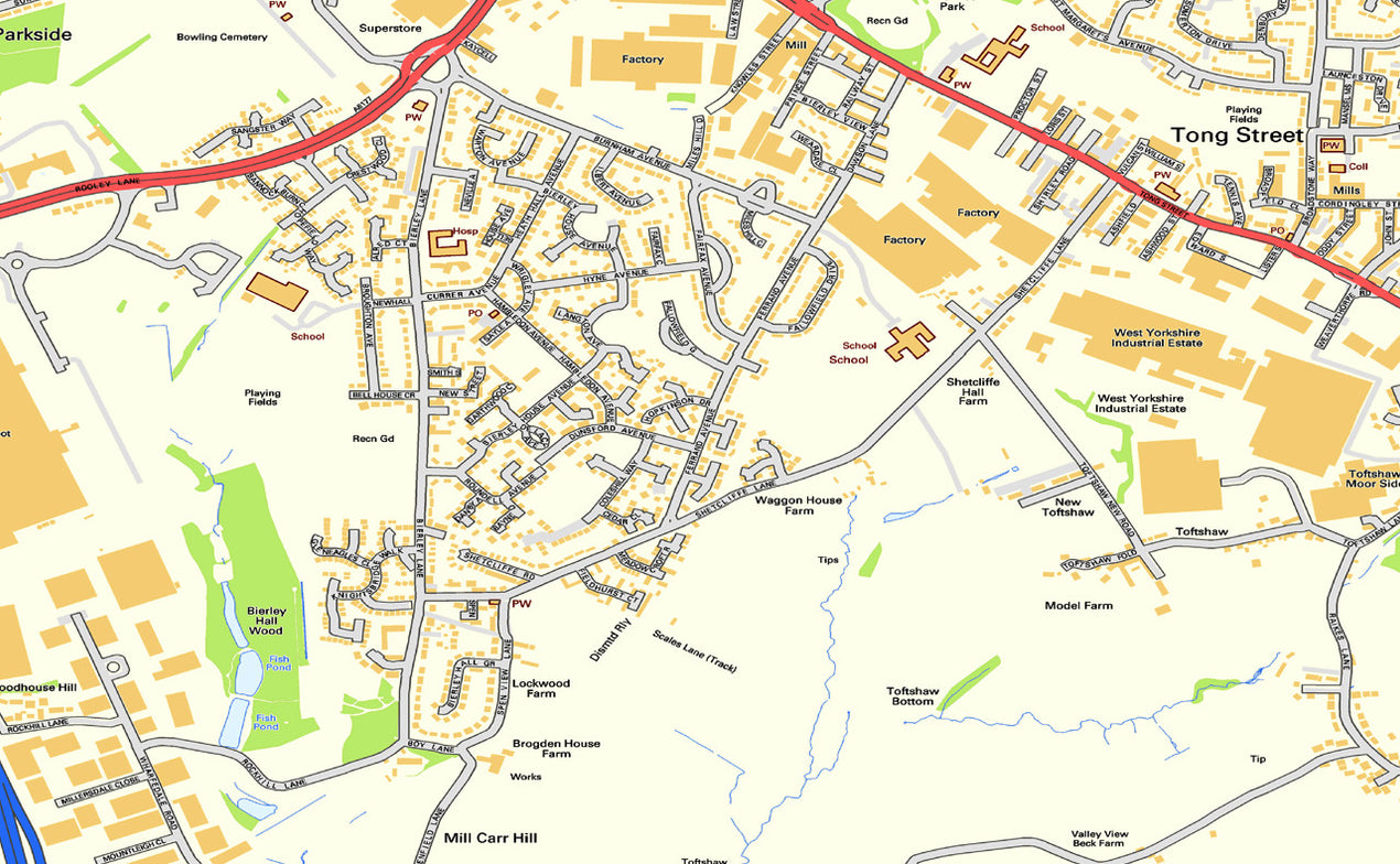 Bradford Street Map– I Love Maps