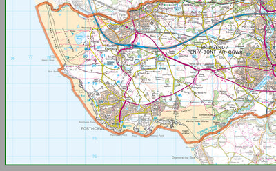 Bridgend County Map– I Love Maps